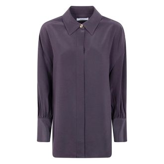 Joseph Femme, Blouses et Chemises, Violet, Taille: 40 FR Camilia Satin Twill Blouse