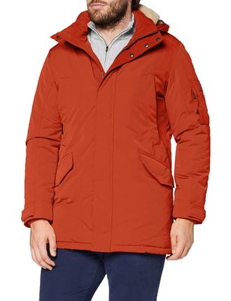 Camel Active Herren Winterjacke Winterparka Teflonbeschichtet Wetterfest Red 48