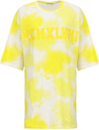 LTB Jeans Damen Kedozo T-Shirt, Off White Wax Yellow Tie Dye 13684, XS