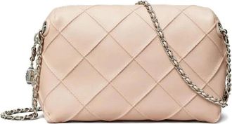 Tory Burch Femme, Sacs, Rose, Taille: ONE Size Quilted Leather Camera Bag
