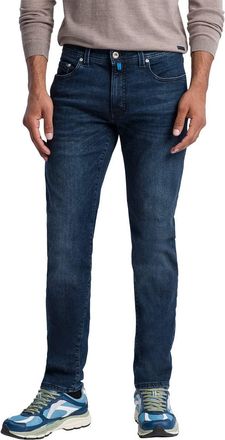 Pierre Cardin Herren Lyon Tapered Jeans, Blue Used Buffies, 34W / 40L
