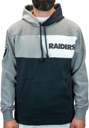 Mitchell & Ness NFL Color Blocked Fleece Hoodie - Oakland Raiders