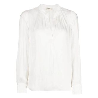Zadig&Voltaire Tink Satin Perm - - Blouses & Shirts - Damen - Wei&szlig; - S