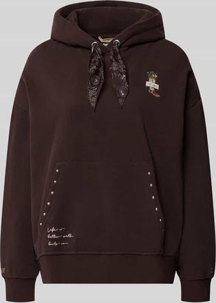 Smith & Soul Oversized Hoodie aus Baumwoll-Mix mit Nieten-Details