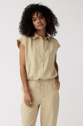 Alchemist Damen vegan Bluse Flora Ly Sand Beige