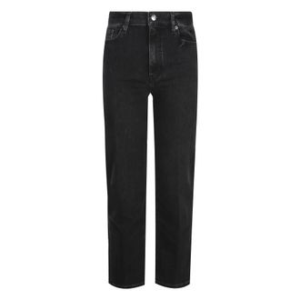Frame Denim Femme, Jeans, Noir, Taille: W25 Jean Droit Noir avec Poches