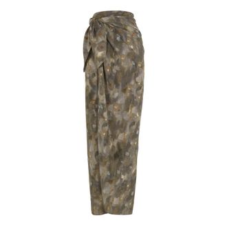 Cortana Pareo- Seidenrock grauer Metallprint- - - Skirts - Damen - Grau - L