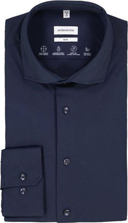 Seidensticker Seidensticker Herren Hemd blau Mikrofaser