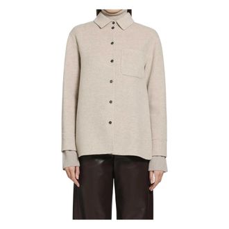 Max Mara Woll- und Kaschmir-Breitcord-Sakko - - Blouses & Shirts - Damen - Beige - S