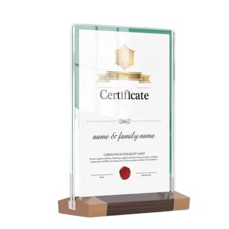 Generico Doppelseitiger Bilderrahmen, rustikaler Schreibtisch, freistehend, doppelseitiger Fotorahmen, f&uuml;r zu Hause | Acryl-Abdeckrahmen f&uuml;r eine