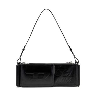 Diesel Femme, Sacs, Noir, Taille: ONE Size Sac bandouli&egrave;re Flag-D