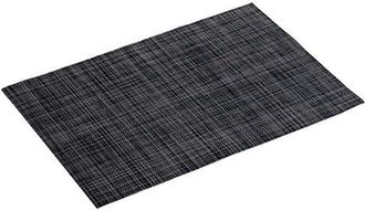 Douceur d'Int&eacute;rieur D&eacute;cor Line 1790281 Punto Tischset, PVC, 45 x 30 cm, Schwarz