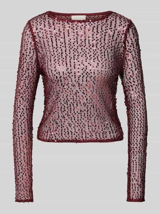 LeGer By Lena Gercke Longsleeve mit Paillettenbesatz Modell Mareen