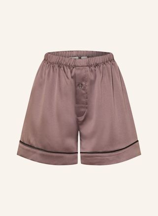 Calvin Klein Schlafshorts Satin Sheen Aus Satin braun