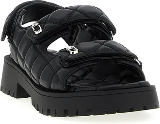 Marc Jacobs Quilted Leather Sandals - Black