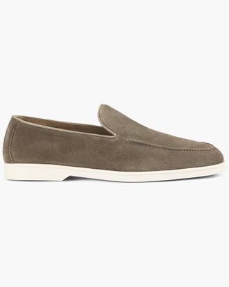 Doucal's Leichte Slipper Newman aus Veloursleder mit Sneaker-Sohle in