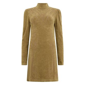 Alberta Ferretti Femme, Robes, Beige, Taille: 38 FR Robe mi-longue &agrave; col