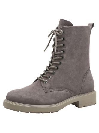 Tamaris Damen Schn&uuml;rstiefel Leder; STONE/grau; 38 EU