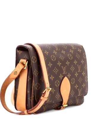 Louis Vuitton sac &agrave; bandouli&egrave;re Cartouchiere Handbag en toile monogramm&eacute;e GM - Marron