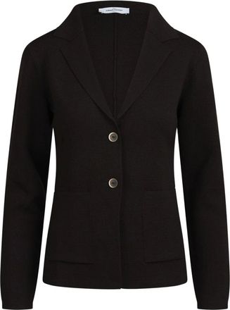 Gran Sasso Veste courte ajust&eacute;e en laine - Femme - Pulls - Brun - Taille: 40 FR