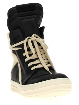 Rick Owens Geobasket Sneakers - Black
