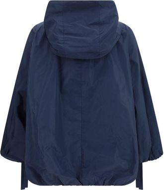 Max Mara Water-Repellent Taffeta Raincoat - Navy