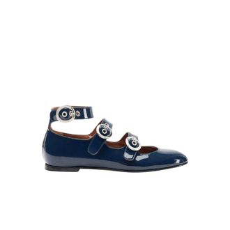 Scarosso Ballerines Linda II - Femme - Chaussures - Bleu - Taille: 37 1/2 EU