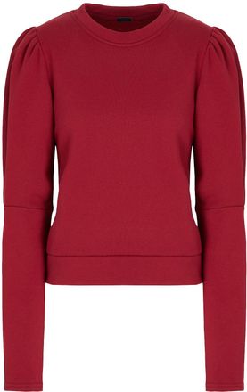 8 by YOOX ORGANIC COTTON PUFF-SLEEVE SWEATSHIRT