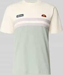 Ellesse T-Shirt mit Label-Stitchings und Rundhalsausschnitt