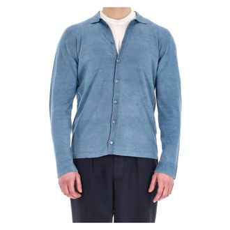 Drumohr Denim Langarmhemd - - Knitwear - Herren - Blau - M