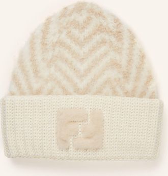 Fendi M&uuml;tze Mit Alpaka weiss