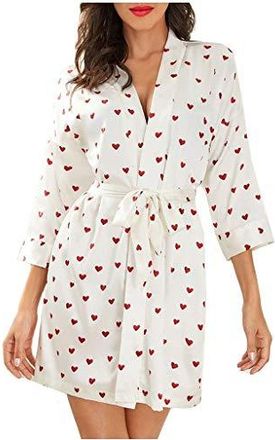 Generic Peignoir Femme, Kimono Femme, Robe De Chambre De Mariage, Chemise De Nuit, Robes Chambre, Chemise, Légère, Doux, Bridesmaid, Pyjama