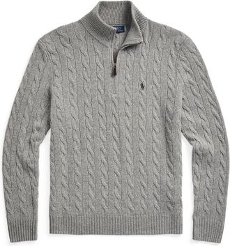 Ralph Lauren CABLE-KNIT WOOL-CASHMERE SWEATER
