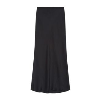 Anine Bing Femme, Jupes, Noir, Taille: 36 FR Bar Silk Skirt