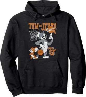 Tom & Jerry Tom and Jerry Spinning Basketball Pullover Hoodie
