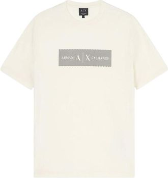 A|X Armani Exchange Homme, Tops, Beige, Taille: M Crew Neck T-shirt