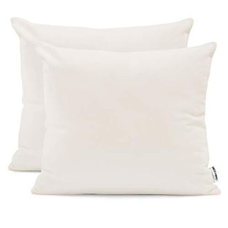 Decoking 2 Kissenbez&uuml;ge 50x60 cm Jersey Baumwolle Rei&szlig;verschluss beige Amber, 50 x 60 * 2