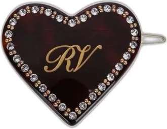 Roger Vivier Herz Haarspange - - Accessories - Damen - Braun - ONE SIZE