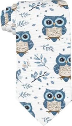 Generic Hiboux Bohèmes Cravates Élégante Cravate Classique Cravatte Pour Femmes Entreprise Adultes