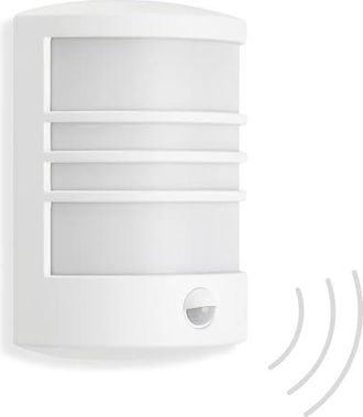 Telefunken LED Au&szlig;enwandleuchte, Au&szlig;enwandlampe inkl. Bewegungssensor, inkl. D&auml;mmerungssensor, 12 Watt, 1.200 Lumen, 4.000 Kelvin, IP44, Wei&szlig;, 245x180x95mm (LxBx