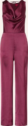 HUGO BOSS Hugo Jumpsuit Kimari Aus Satin rot