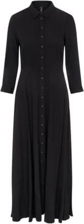 Vero Moda Yassavanna Robe Longue pour Femme S Noos, Noir, XL
