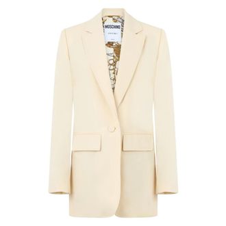 Moschino Einknopf-Blazer - - Jackets - Damen - Beige - S