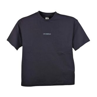 C.P. Company C.p. Company, Homme, Tops, Bleu, Taille: 2XL T-shirt Basique en Coton