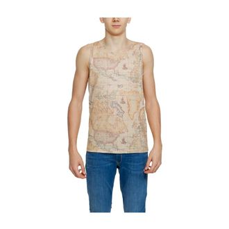 Alviero Martini 1A Classe Homme, Tops, Beige, Taille: 2XL Débardeur Beige Design Élégant