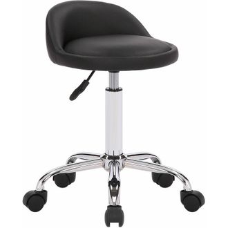 Clp Tabouret de travail Teramo en similicuir Noir