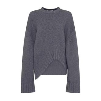 The Attico Asymmetrischer Pullover - - Knitwear - Damen - Grau - S