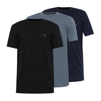 AllSaints Homme, Tops, Multicolore, Taille: L Pack de trois T-shirts Tonic