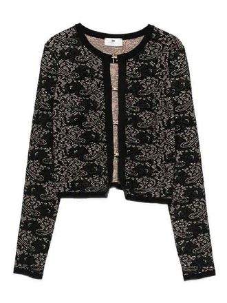 Elisabetta Franchi Pull Col Rond - Noir