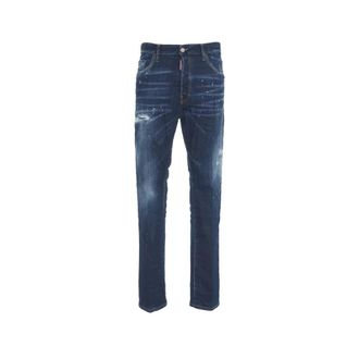 Dsquared2 Homme, Jeans, Bleu, Taille: L Jean Slim Bleu D&eacute;chir&eacute;